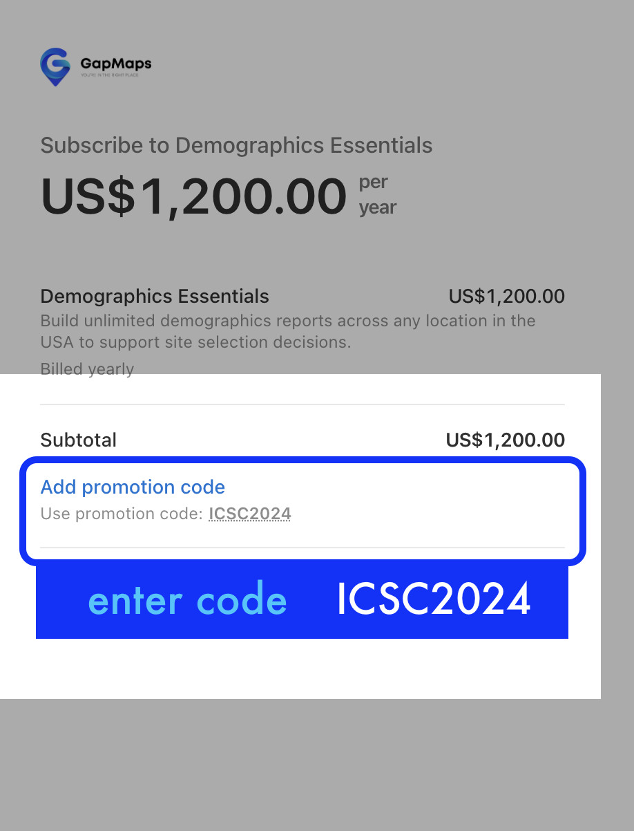 GapMaps ICSC Exclusive Offer - GapMaps